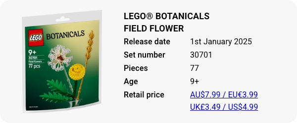 All The LEGO Botanicals Set Releases In 2025