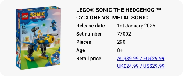 All The LEGO Sonic The Hedgehog Set Releases In 2025