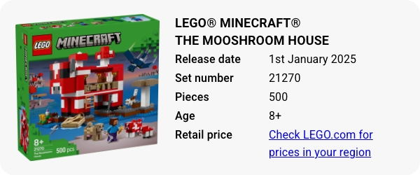 Every New LEGO Minecraft Set Releasing In 2025