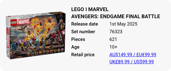 Every LEGO Marvel Set Releasing In 2025