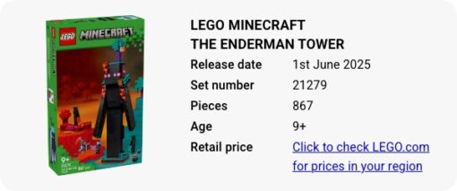 Every New LEGO Minecraft Set Releasing In 2025
