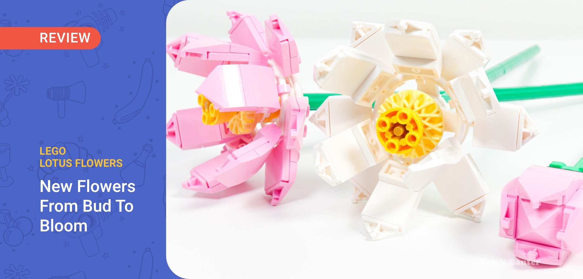 LEGO Adds Lotus Flowers To Their Lavish Floral Arrangements